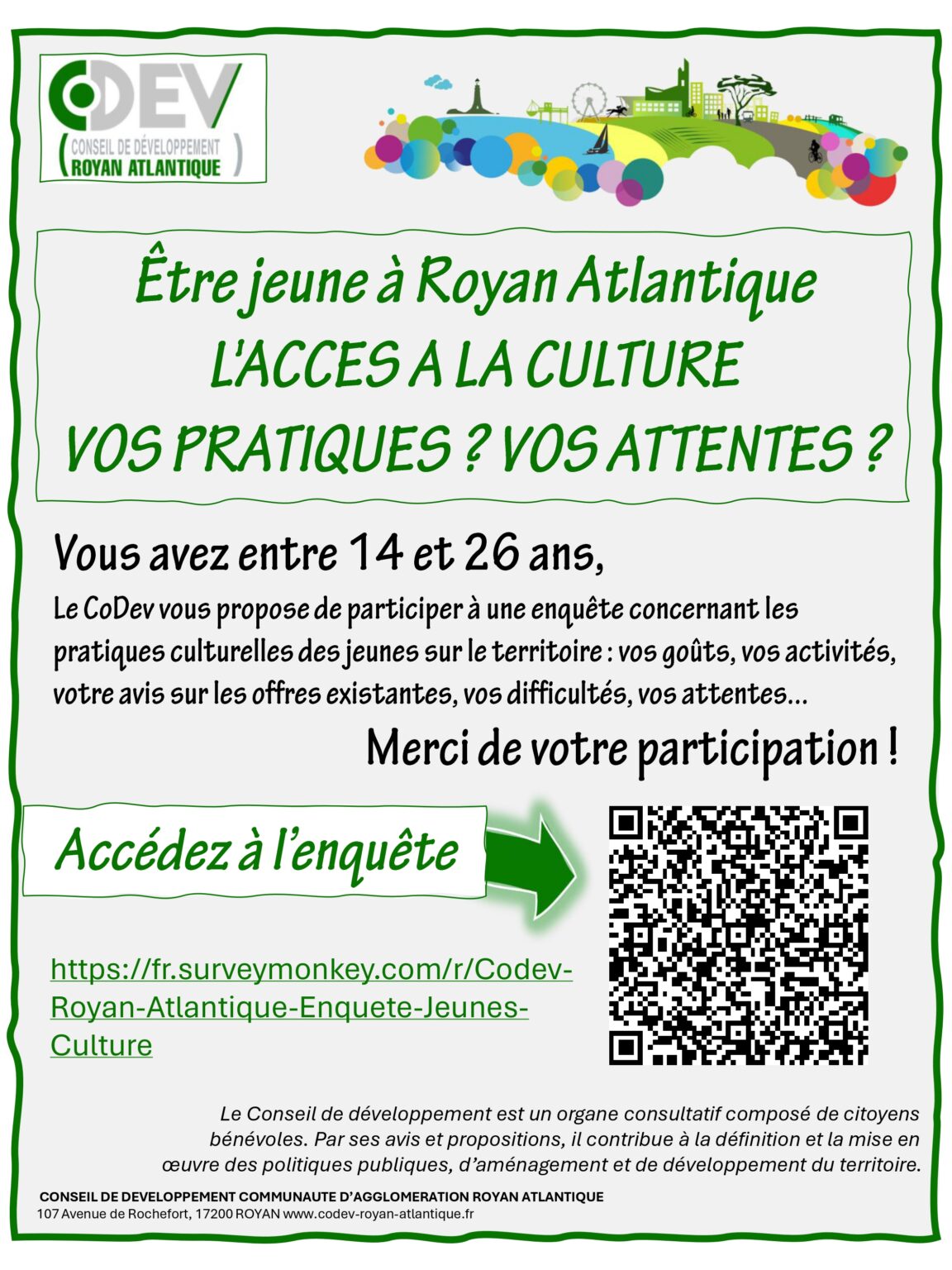 Enquête jeunesse du territoire – Vos informations en un clic